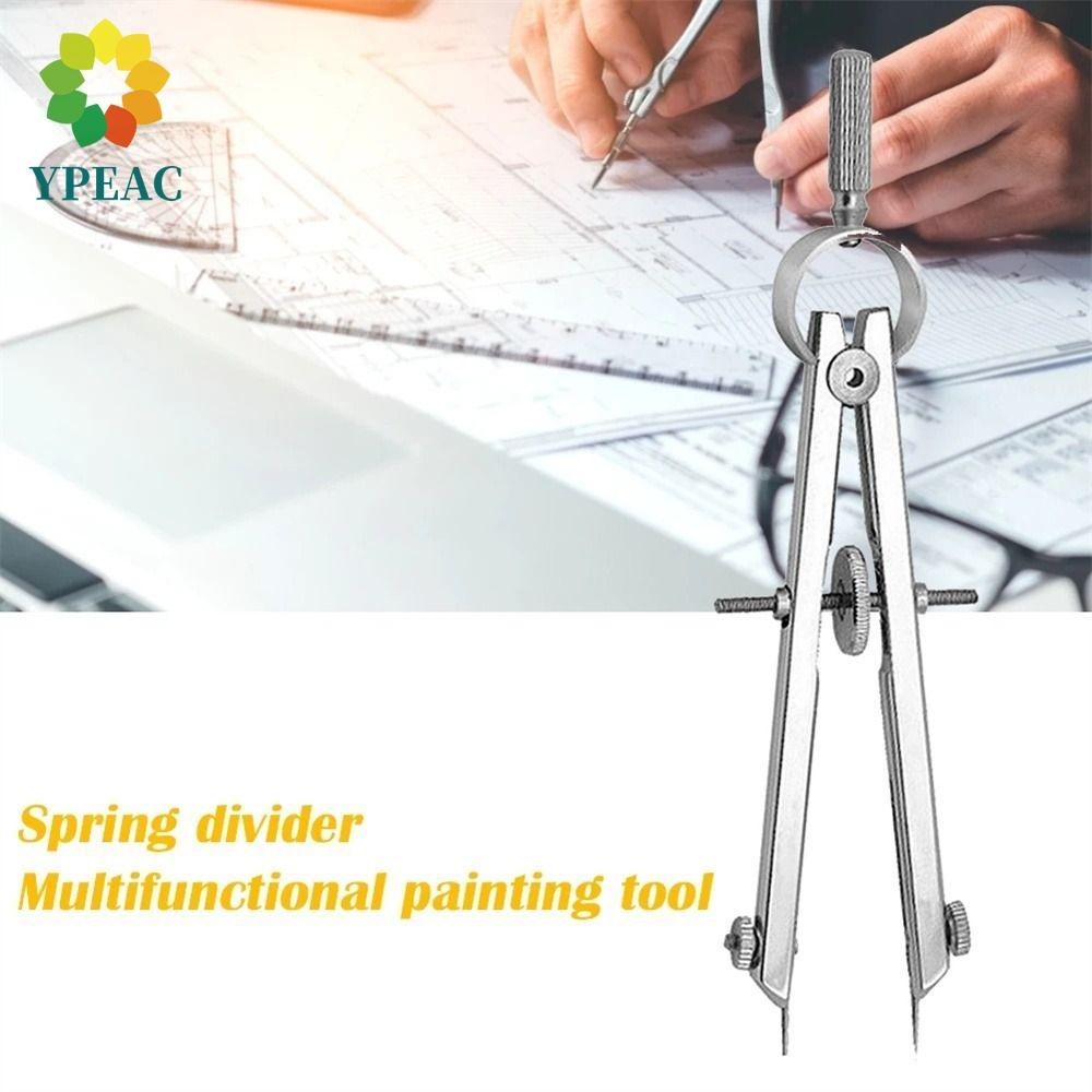 YPEAC Math Compass Silver Professional Bow Divider with Lock ...