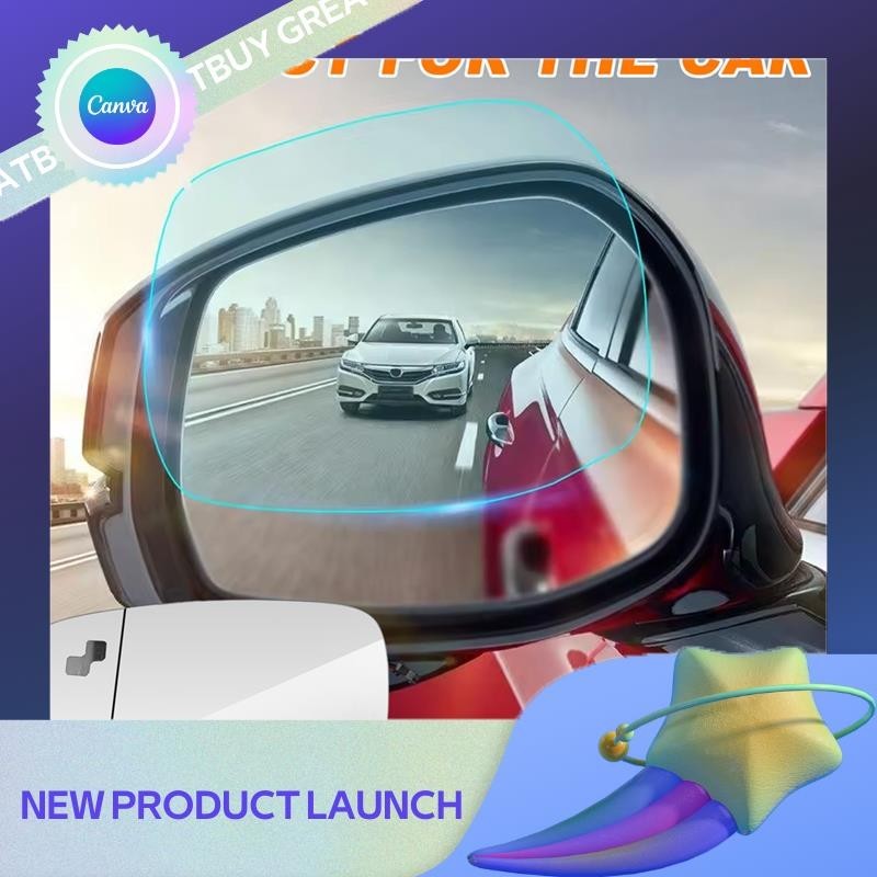 greatbuy Car Reversing Mirror Lens Mirror Glass Lens with Heating ...