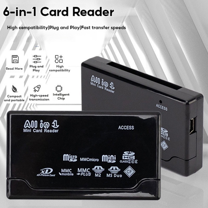 Universal Multi in One Card Reader CF/XD/SD/TF/MS/M2 Multifunctional ...