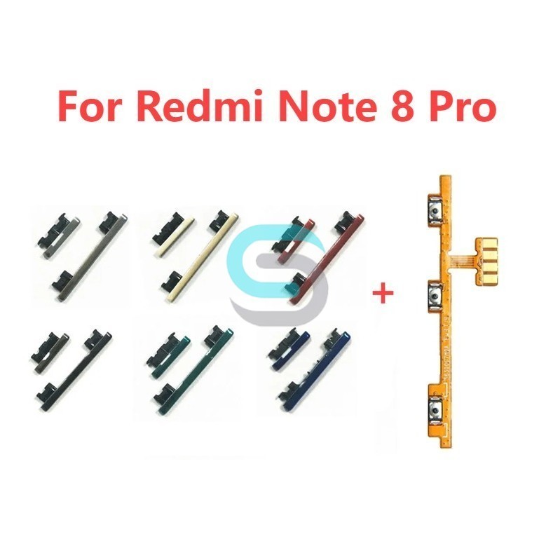 Power Volume Button Flex For Xiaomi Redmi Note 8 Pro Volume Power On ...