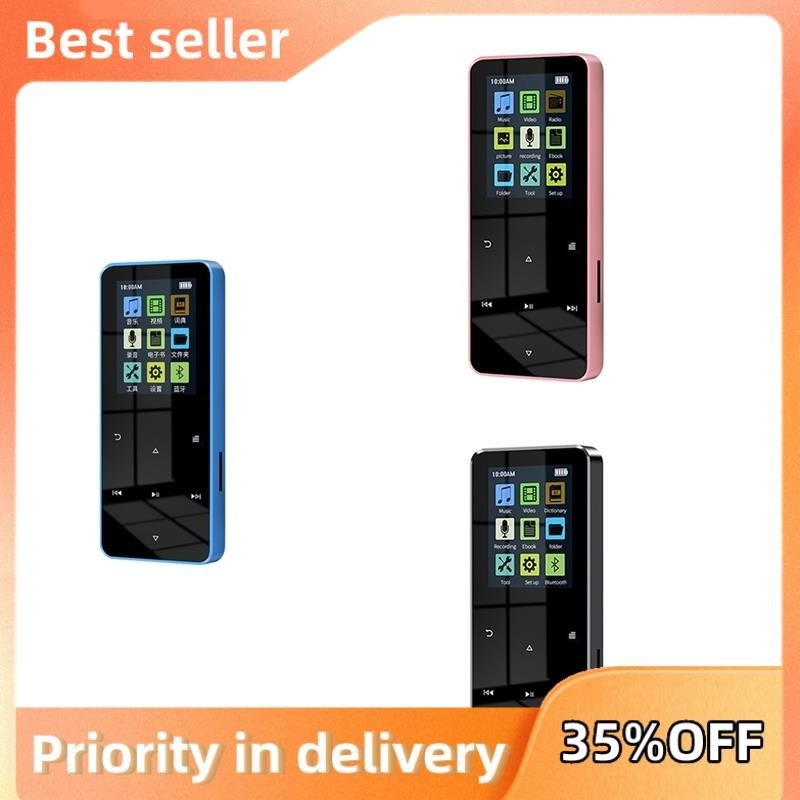 MP4 Player with Bluetooth Built-In Speaker Touch Key FM Radio Video ...