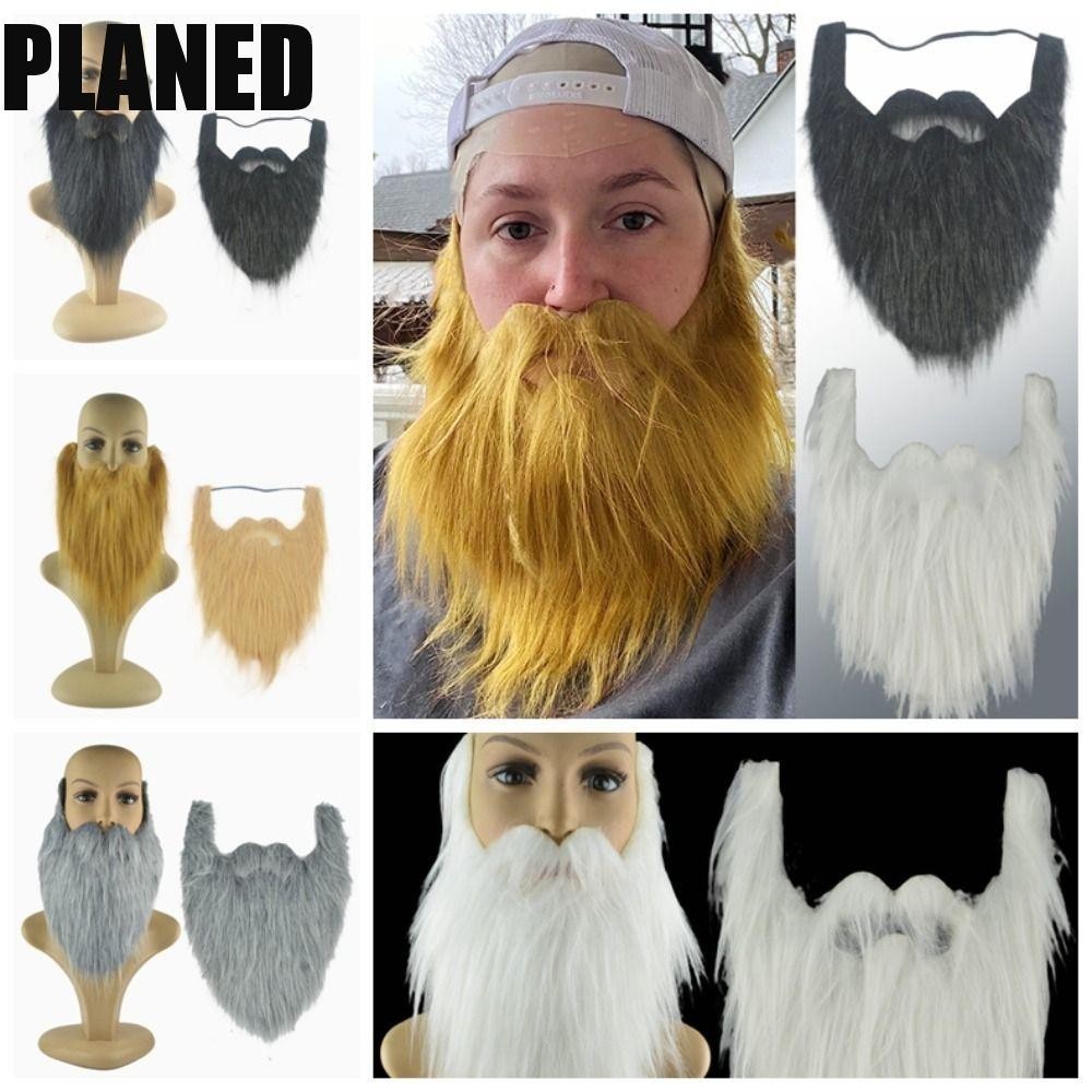 PLANED Realistic Fake Beard, Artificial Beard Fake Beard Halloween Fake ...