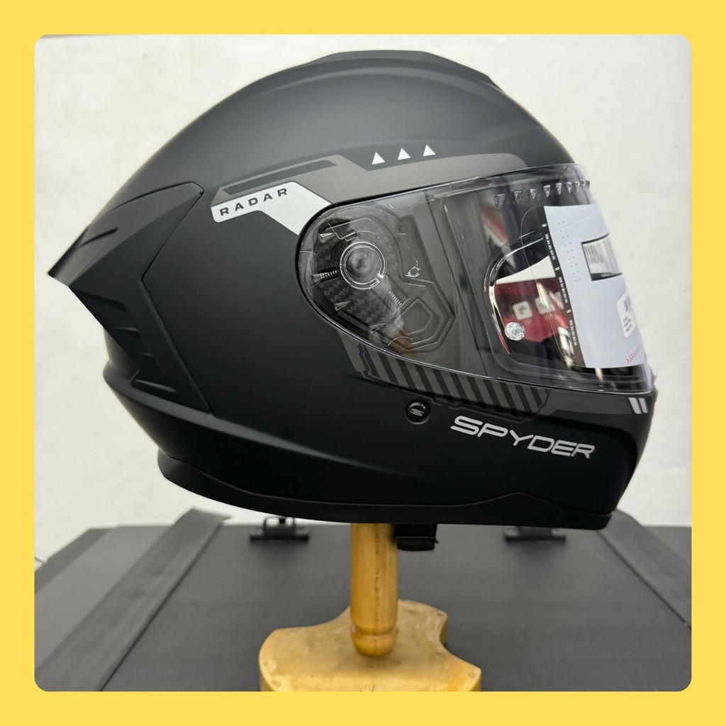 Spyder Radar P S0 Full Face Helmet matte black | Shopee Philippines