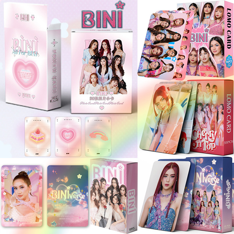 Photocard BINI Lomocards Sheena Aiah Colet Maloi Stacey Mikha Jhoanna ...