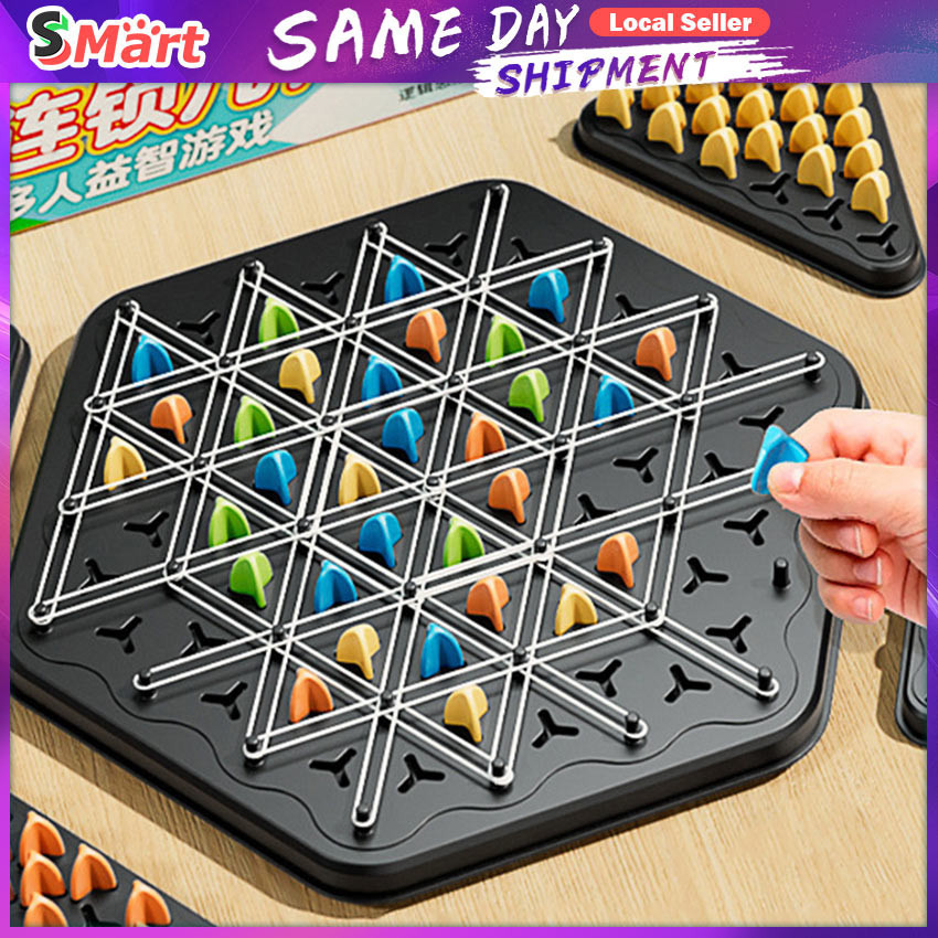 Chain Triangle Game Triggle Board Toys Puzzle Triangle Chess Chain ...