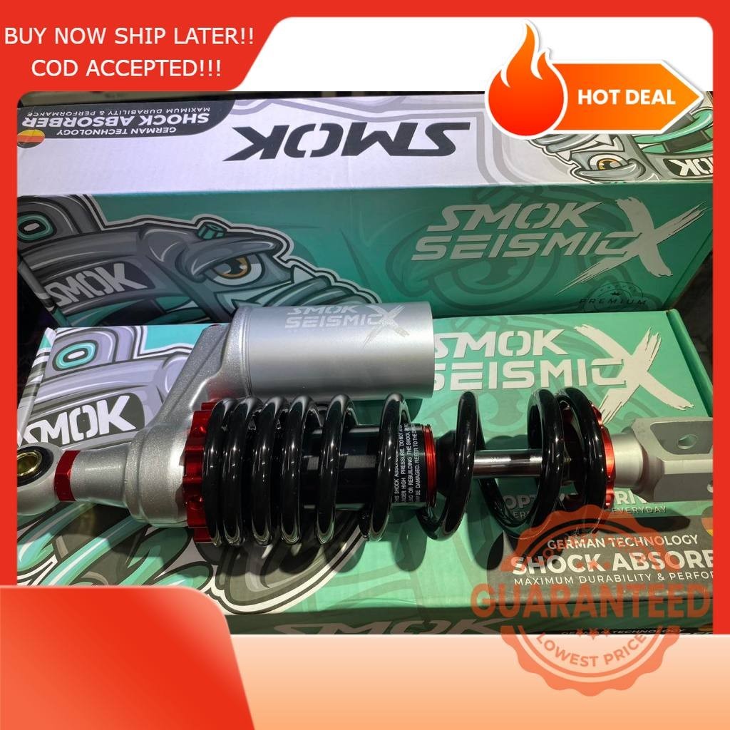 SMOK SEISMICX REAR SHOCK 300MM MIO SPORTY / MIO I 125 / CLICK / BEAT FI ...
