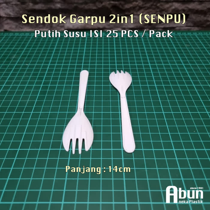 Spork / Plastic Senpu (Easy Pack) Contains 25 pcs | Shopee Philippines