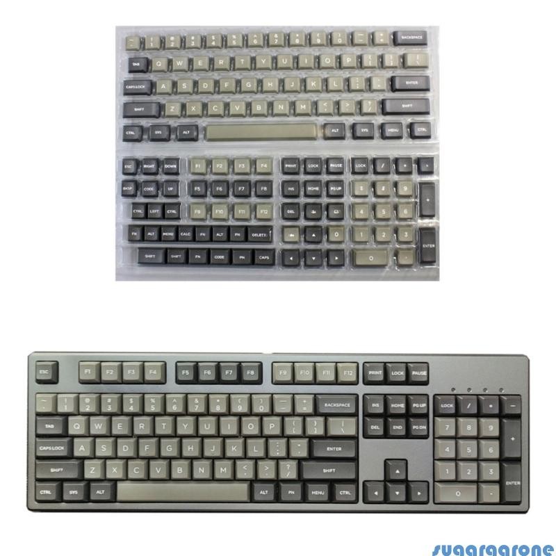 Sugar 130 Keys Minimalist Double Shot DSA Keycaps For MX Switches ...