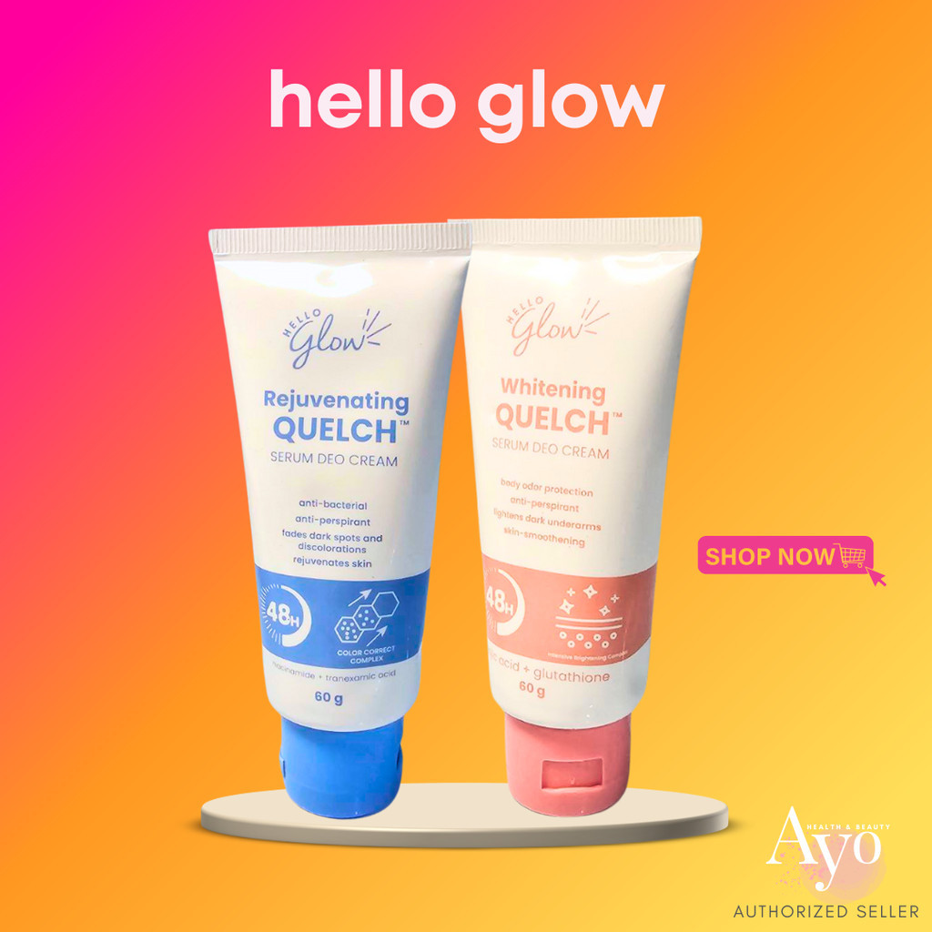Hello Glow QUELCH Whitening Rejuvenating Serum Deo Cream Anti ...