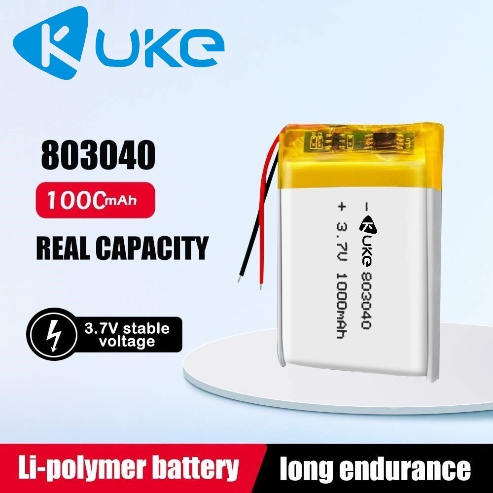 803040 1000mAh 3.7V Li-Po Lithium Polymer Rechargebale Battery For MP3 ...