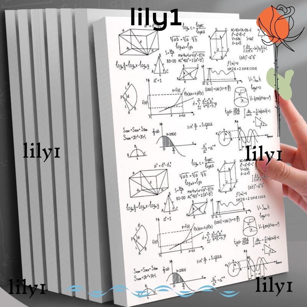 LILY Blank Draft Paper, A4/B5 Grids/Blank Calculation Paper, Thickened ...