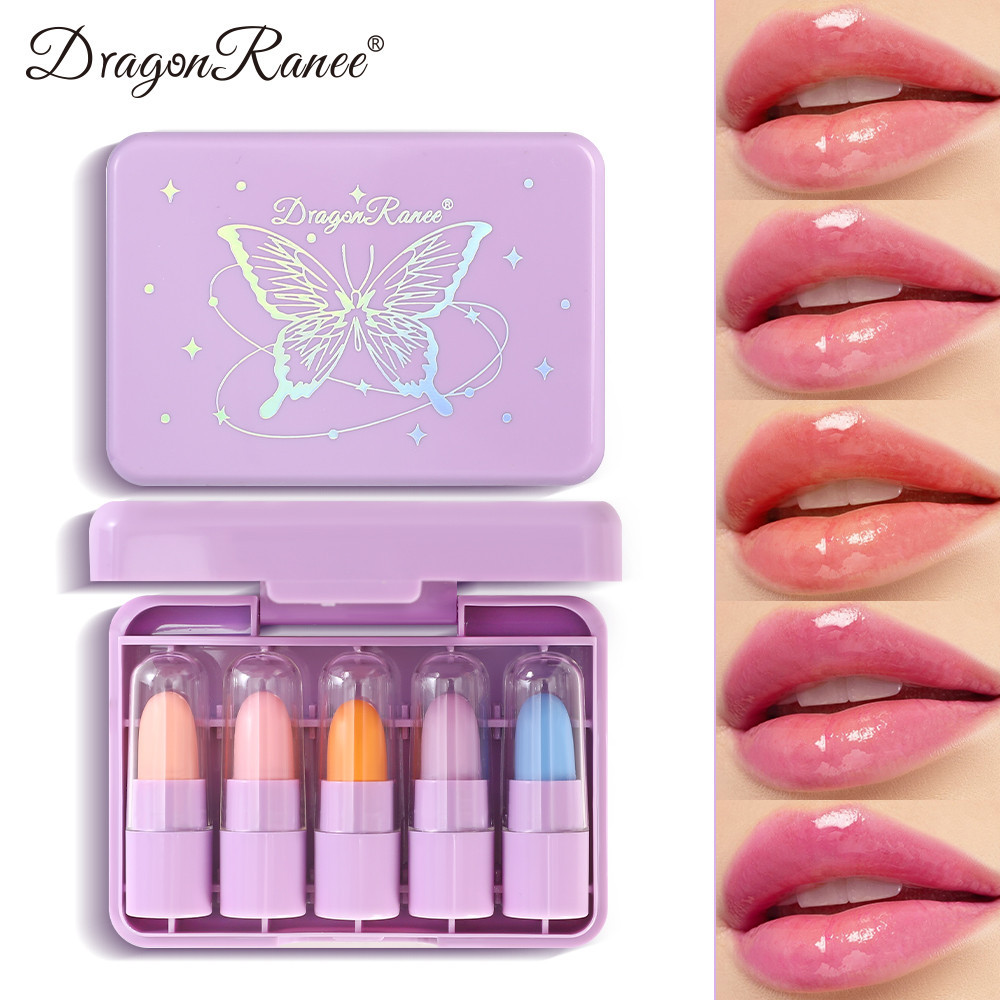 Dragon Ranee 5 Pieces Sample Color-changing Lipstick Set Boxed ...