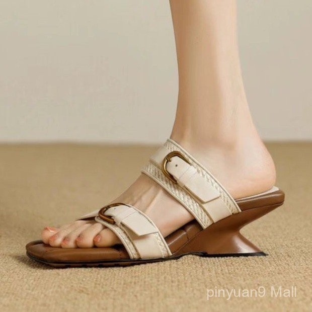 2024New Summer High Heels White Word | Shopee Philippines