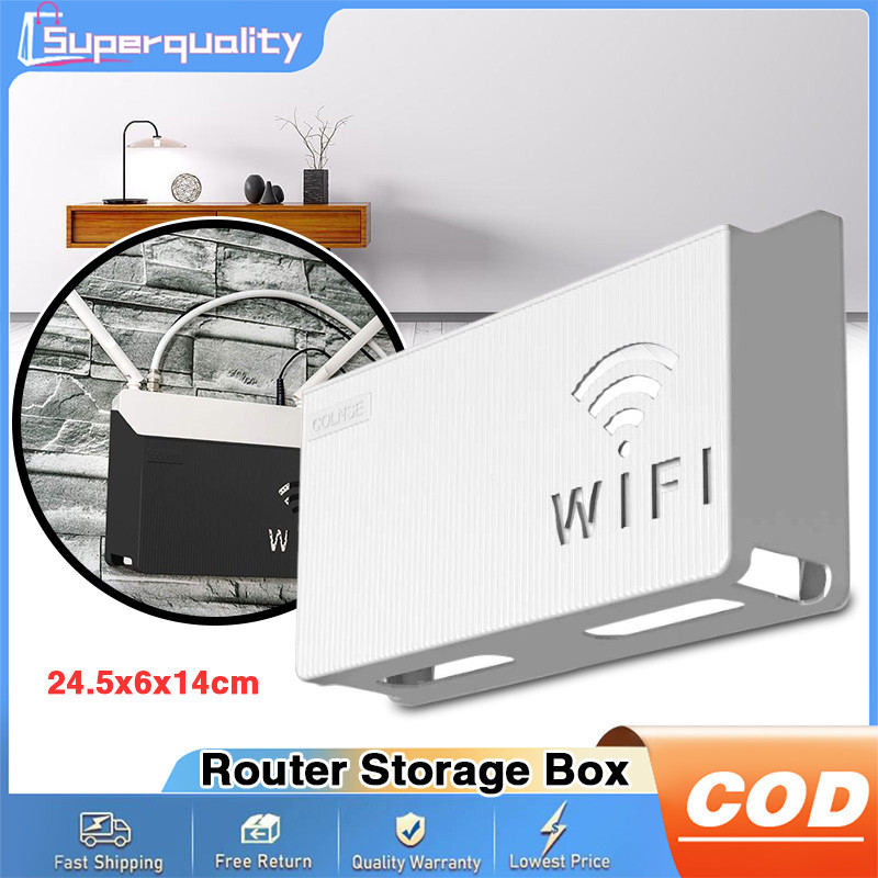 Wall Mount Router Box Office Media Console Wifi Box Wireless Storage ...