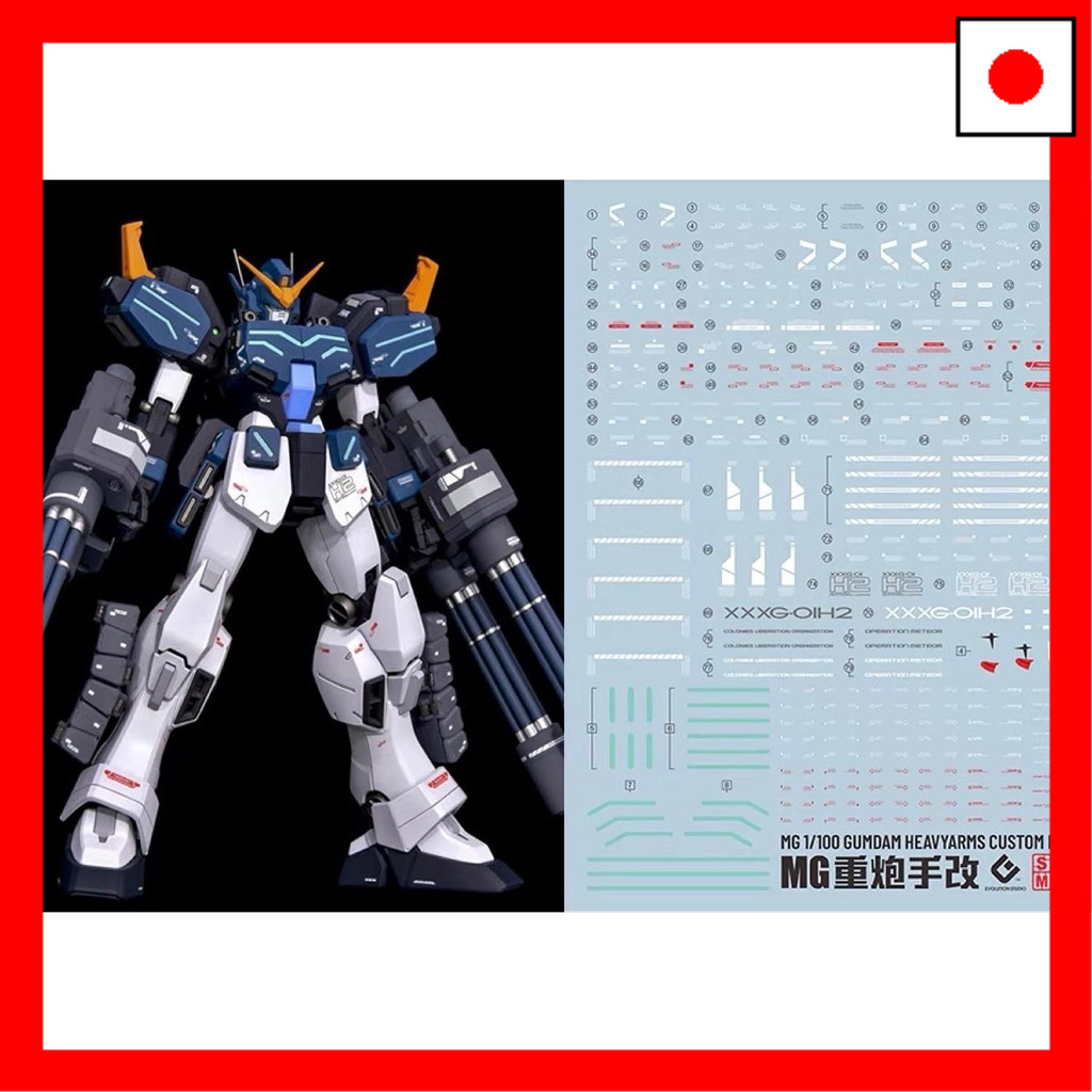 [Direct from JAPAN]Fluorescent!! HG RG MG PG RE HiRM Robot MS Water transfer decal for detail up ...