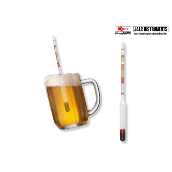 Alcohol Hydrometer Triple Scale (0-35% Brix; Alcohol Volume 0-20% ...