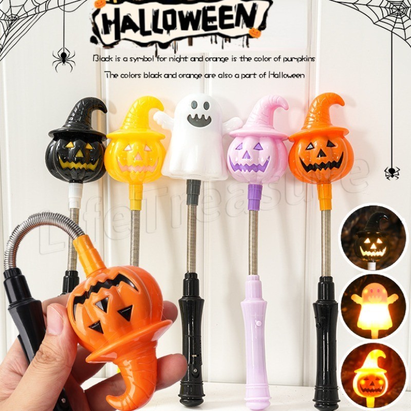 Halloween Hand Cranked Toys - Atmosphere Luminous Prop - Funny Ghost ...