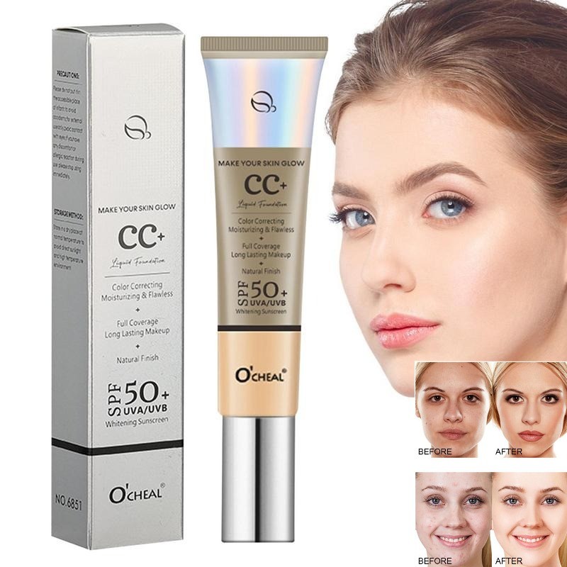 CC Cream with SPF 50 Color Correcting Moisturizing Water Proof Cream ...