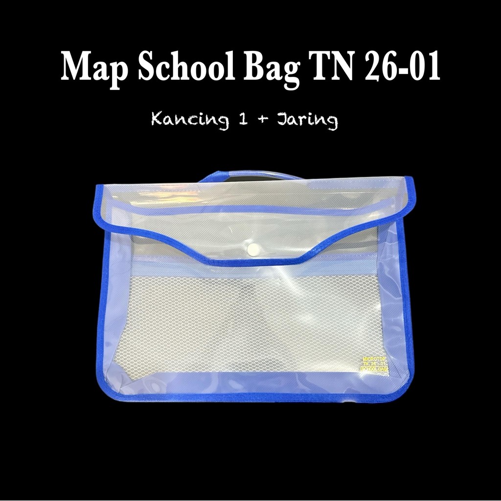 1 Net Button School Bag Folder / File Folder / Carrying Folder (Pcs ...