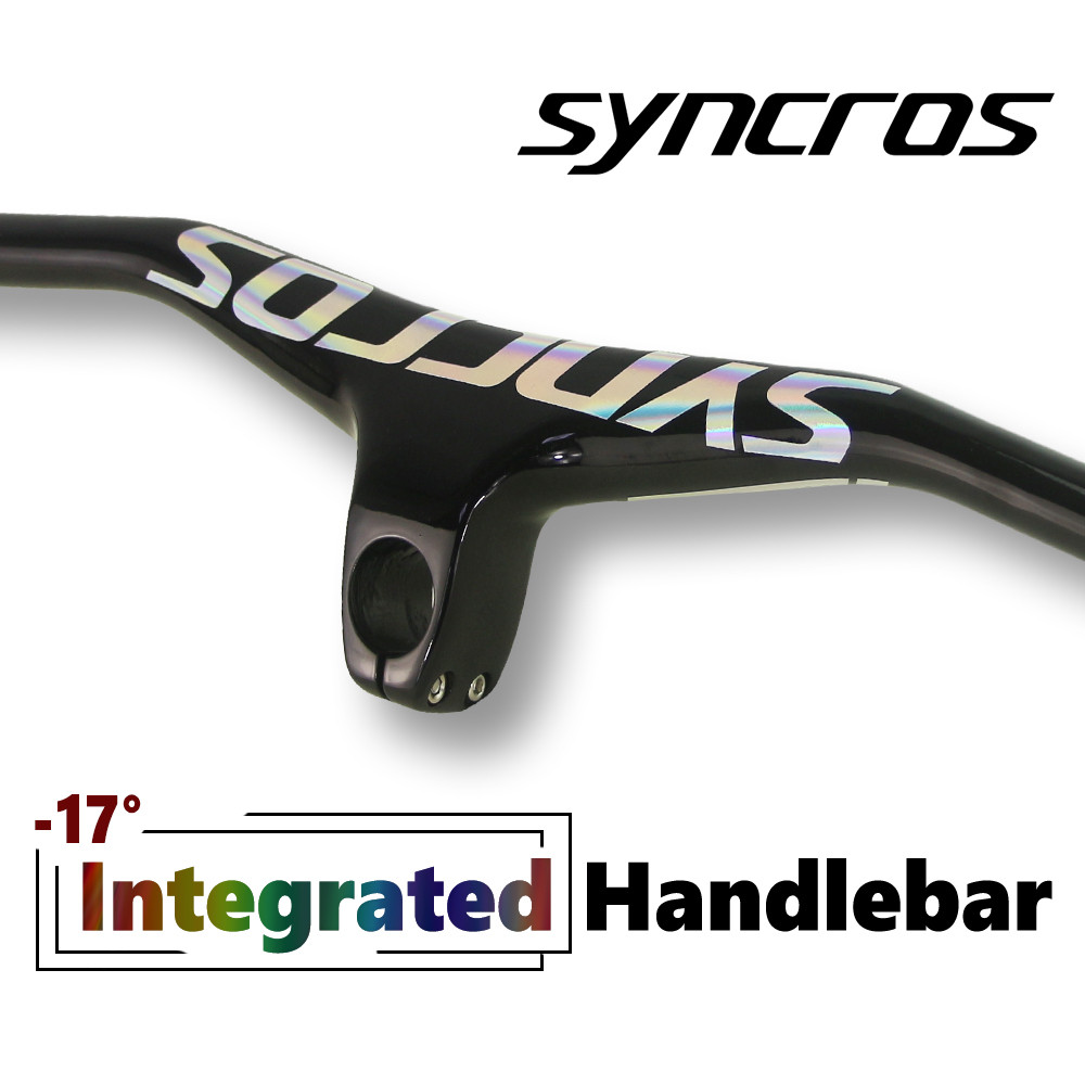 Syncros Chrome Logo Carbon Fiber Mountain And Stem 28.6mm -17Degree ...