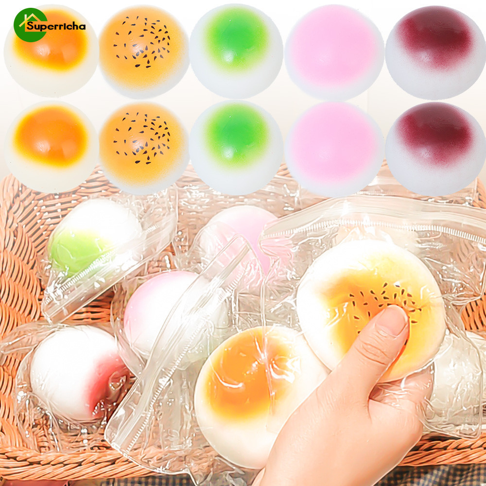 Creative Dessert Pastry Pinch Squeeze Toys - Simulated Fluid Egg Yolk ...