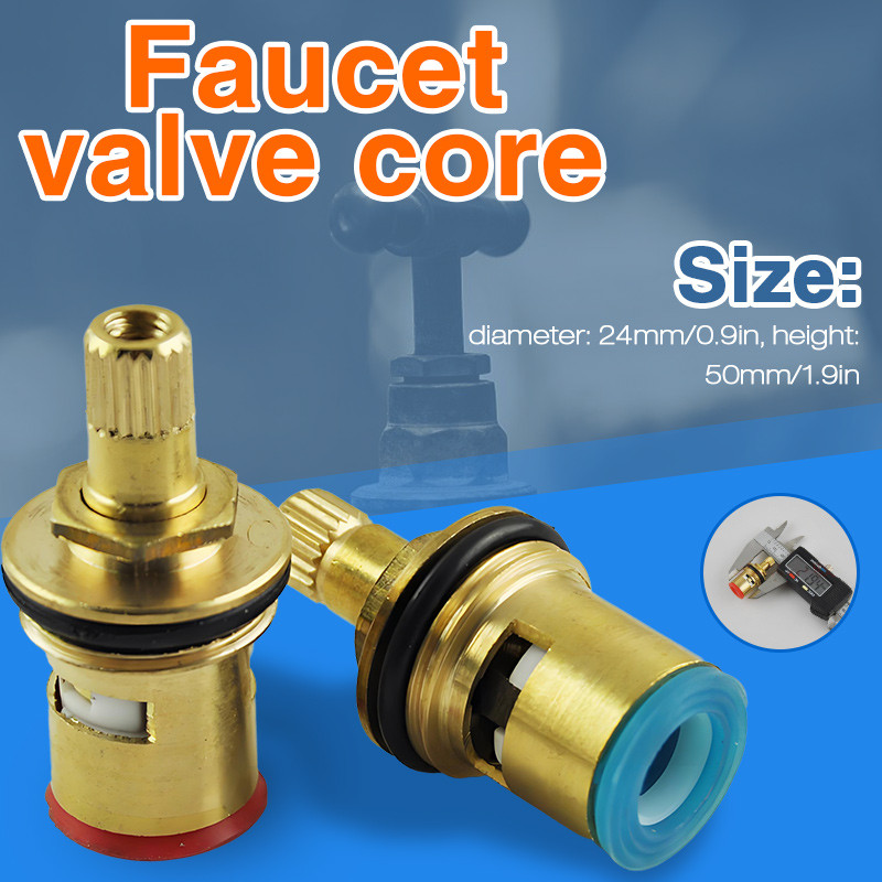 Faucet Replacement Valve Cartridge Brass Faucet Valve Core Ceramic Disc ...