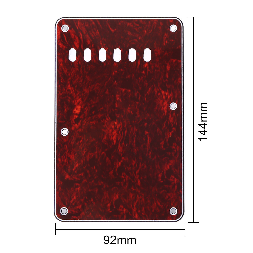 6 Holes Electric Guitar Tremolo Cavity Cover Back Plate for Fender ST ...
