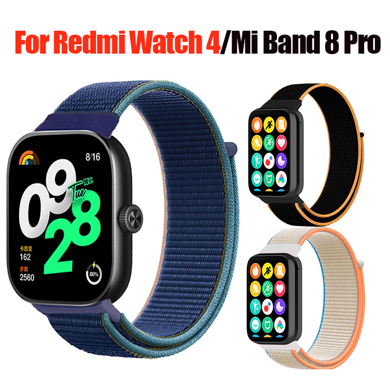 Nylon Strap For Xiaomi Redmi Watch 4 / Mi Band 8 Pro Strap Fitness ...