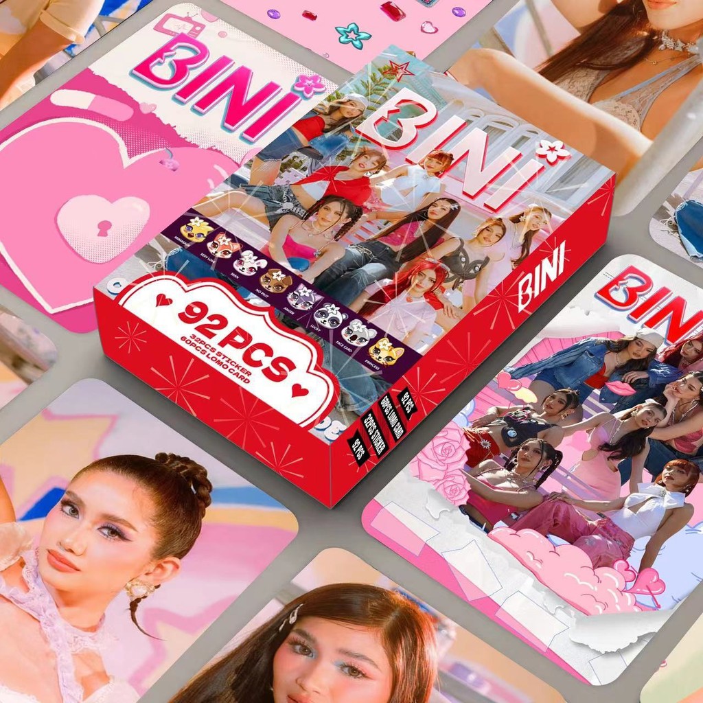 92pcs/box Bini Photocards Jollibee Lomo Cards Bini Photocards Bini ...