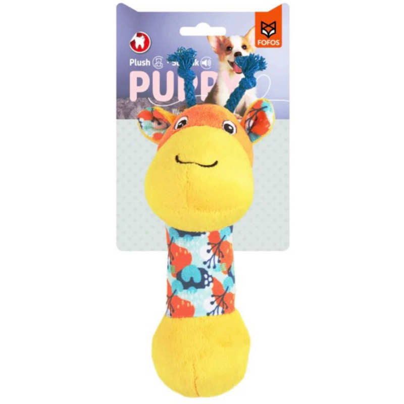 Fofos Giraffe Puppy Teething Squeaky Dog Toy | Shopee Philippines