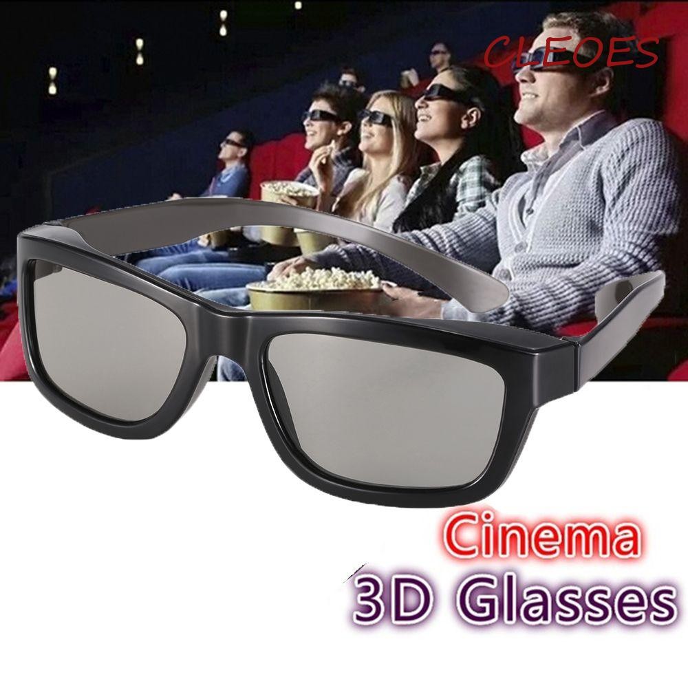 CLEOES 3D Glasses Plastic Polarized Home Theater Projector Film Cinema ...