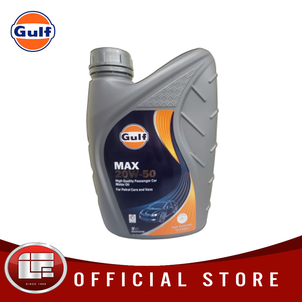 GULF MAX 20W-50 PREMIUM RANGE HIGH QUALITY PASSENGER CAR MOTOR OIL FOR ...