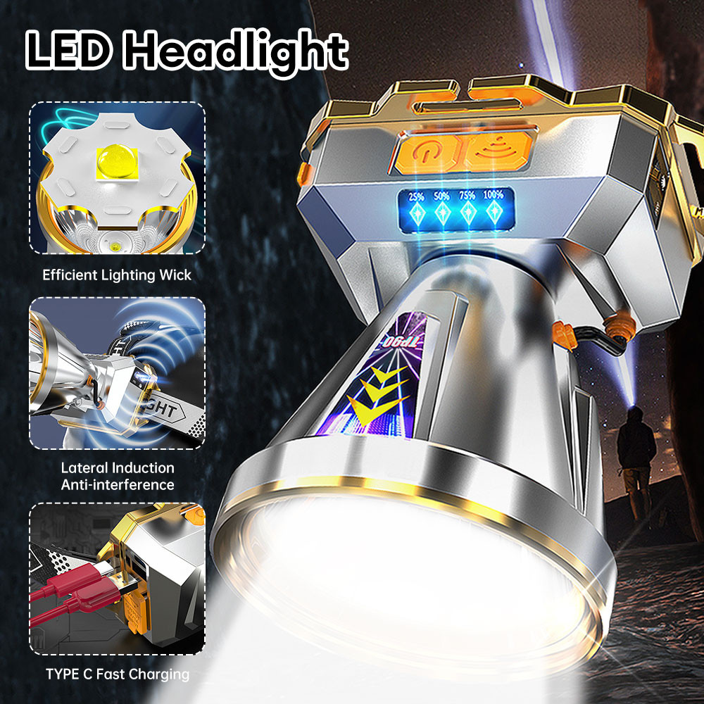 LED USB Charging Sensor Headlight High Power Induction Headlamp ...