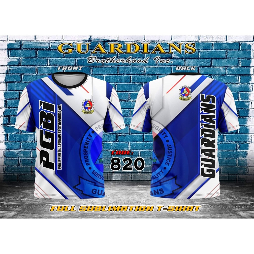 PGBI GUARDIANS T-SHIRT FULL SUBLIMATION 3D SUMMER SHORT SLEEVE TEE ...