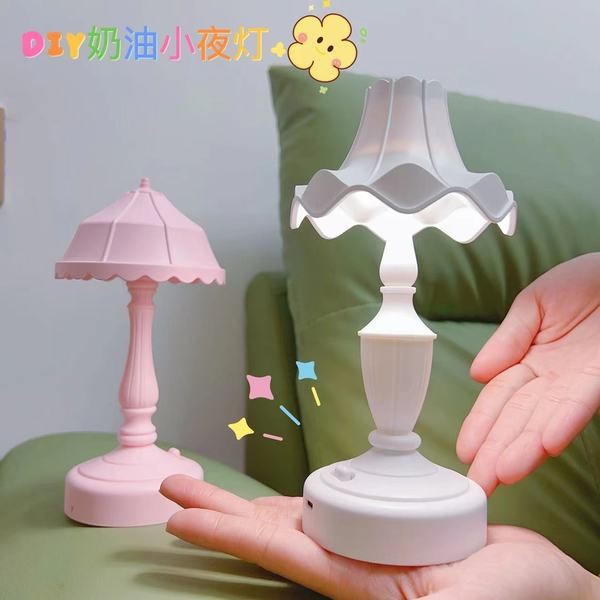 lamp shade bedroom dim light night bedroom Retro simple mini small ...