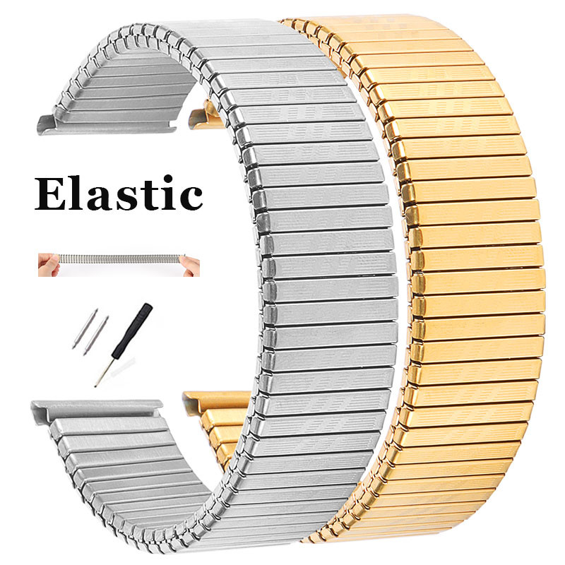 Elastic Stainless Steel Watch Strap 12mm 14mm 16mm 18mm 20mm Stretch ...