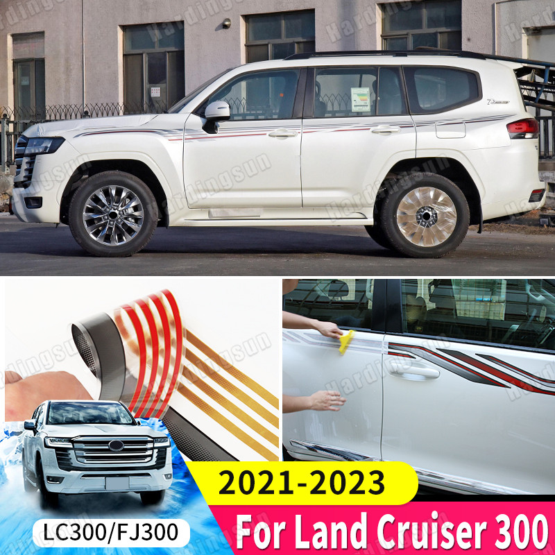 For Toyota Land Cruiser 300 2022 2021 Body Color Bar Sticker LC300 J300 ...