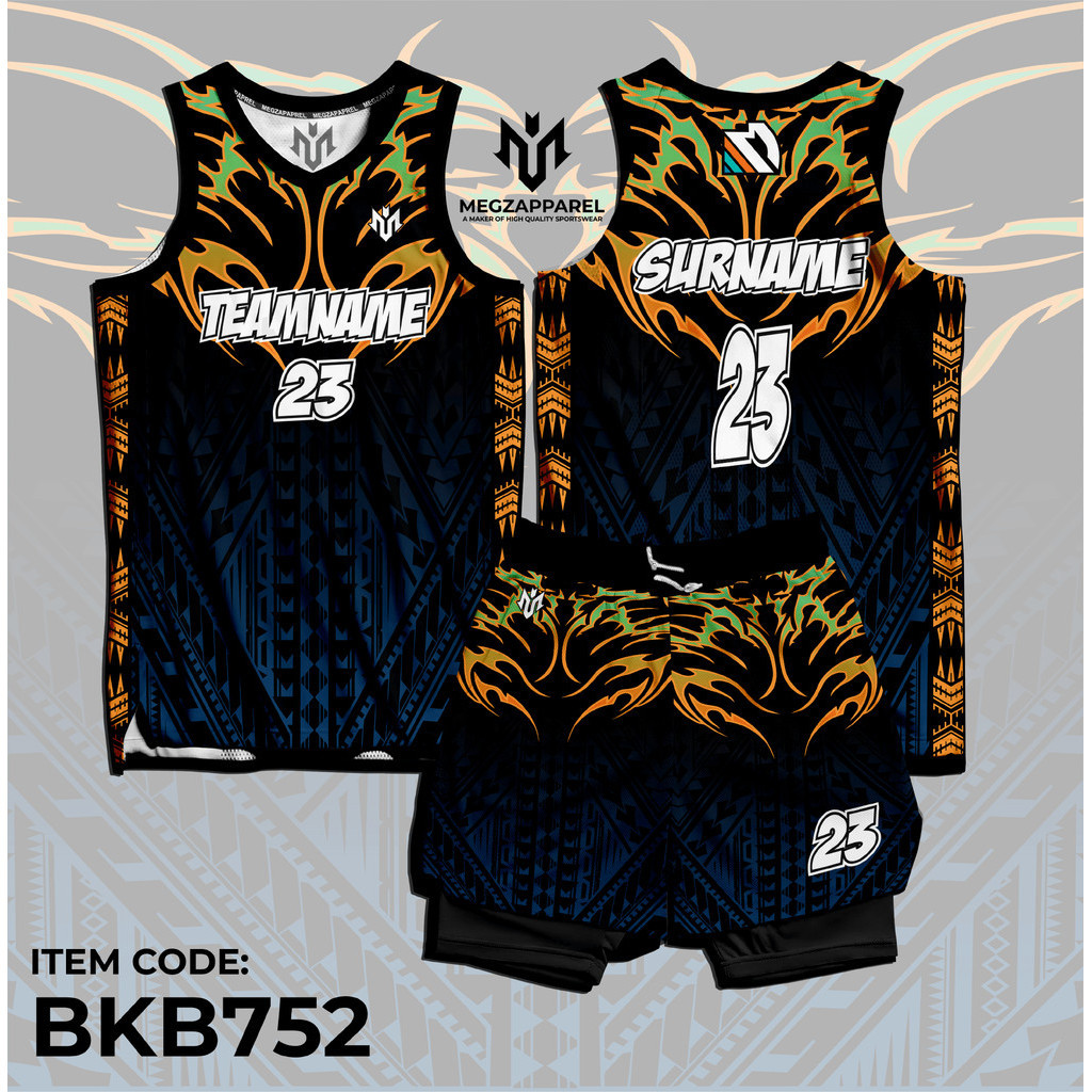 MEGZ Free Customized Team Name Surname and Number Basketball Jersey ...
