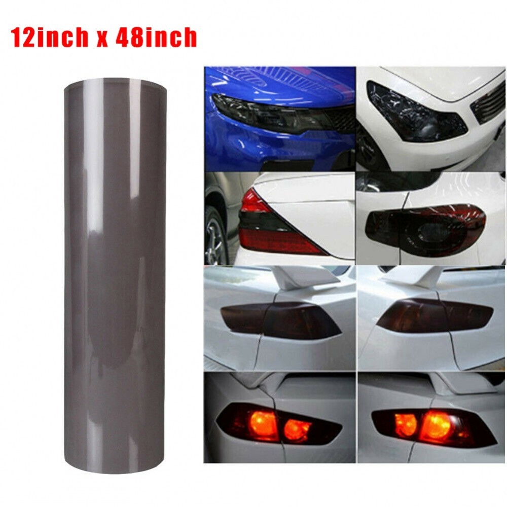 1x Light Smoke Black Tint Film Headlights Tail Lights Car Vinyl Wrap 30 ...