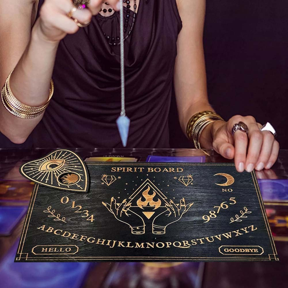 Divination Pendulum Board Engraved Magic Board Ouija Board Metaphysical ...