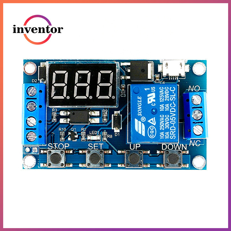 (1/5PCS)DC 6-30V Support Micro USB 5V LED Display Automation Cycle ...