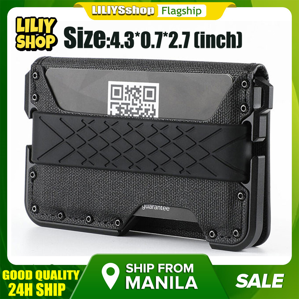 Slim Tactical Metal EDC Wallets, Genuine Leather And CNC Alum, RFID ...