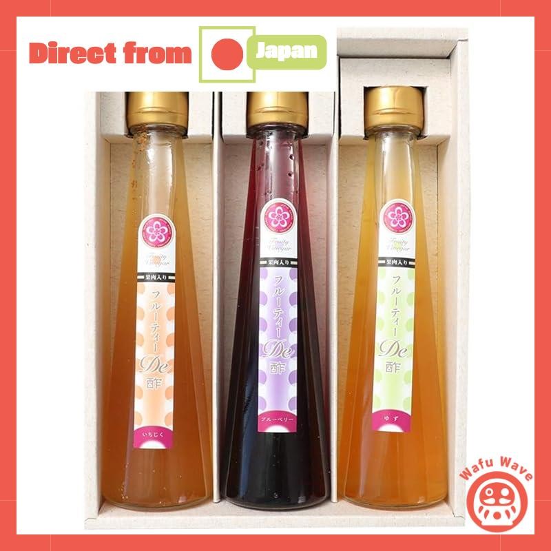 Fumiko Farm Set of 3 Fruit-flavored Drinking Vinegars: Fig, Yuzu ...