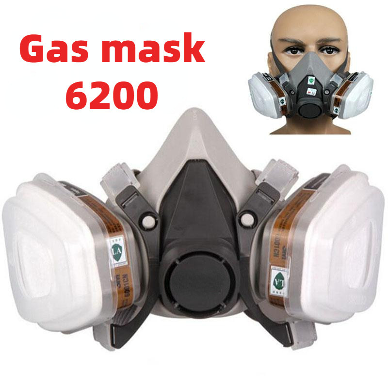 Mask 6200 7 In 1 Set Half Finish Spray Respirator Gas Mask Safety ...