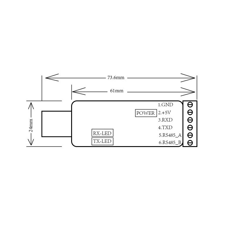 USB to RS485/RS232 serial port/USB to TTL isolator FT232 chip STC ...