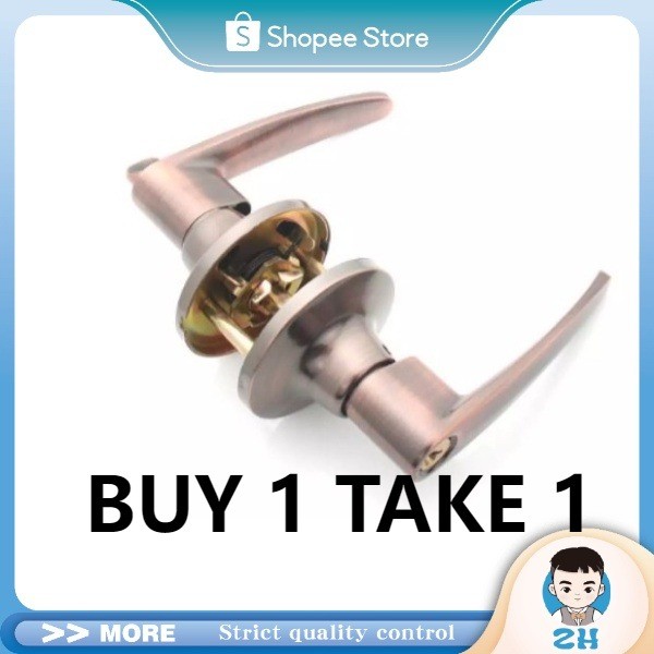 ★ZH★Lockset lever Type Door Knob Set Lever type Philock and Pyramid ...