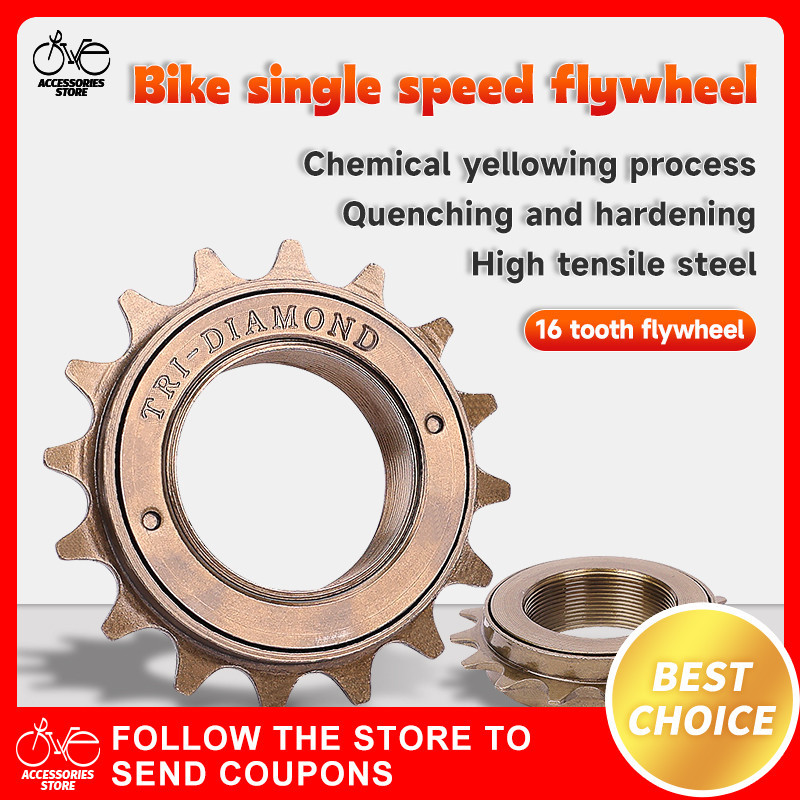 Fixie Bicycle 16T Sprocket Flywheel Steel Inner Diameter 34MM Flywheels ...