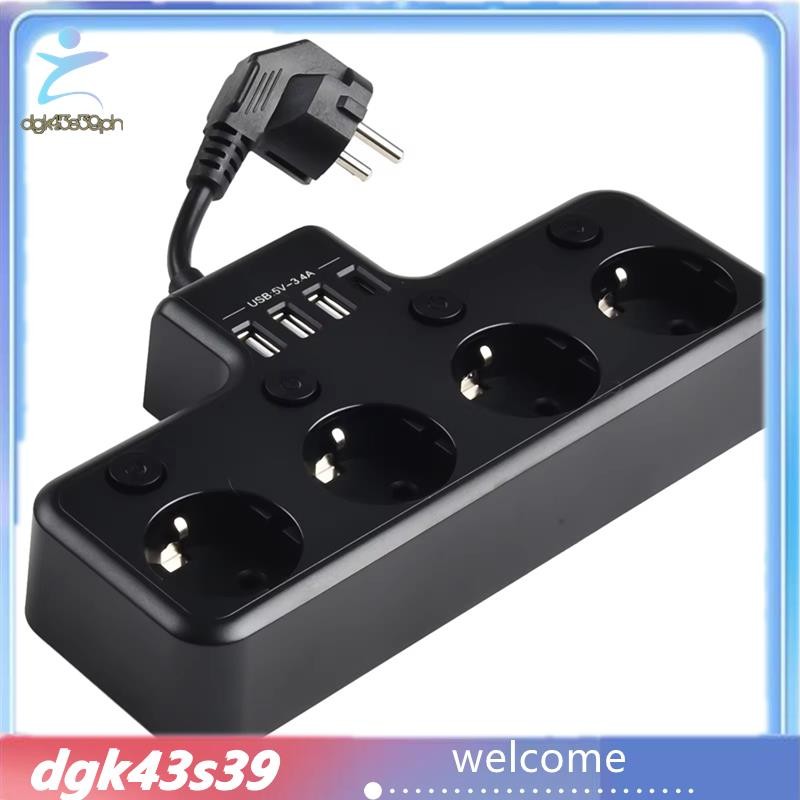 [Pretty] 16A 4000W 4-Way Power Strip Individually Switchable Multiple ...