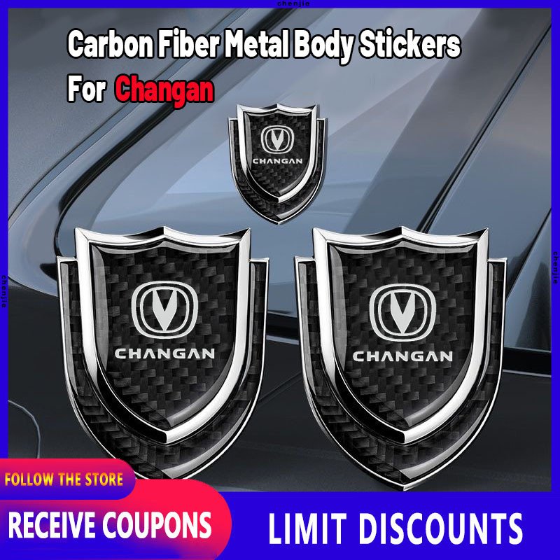 High quality Car Logo Emblem Badge Chrome Sticker 3D Metal Carbon Fiber ...