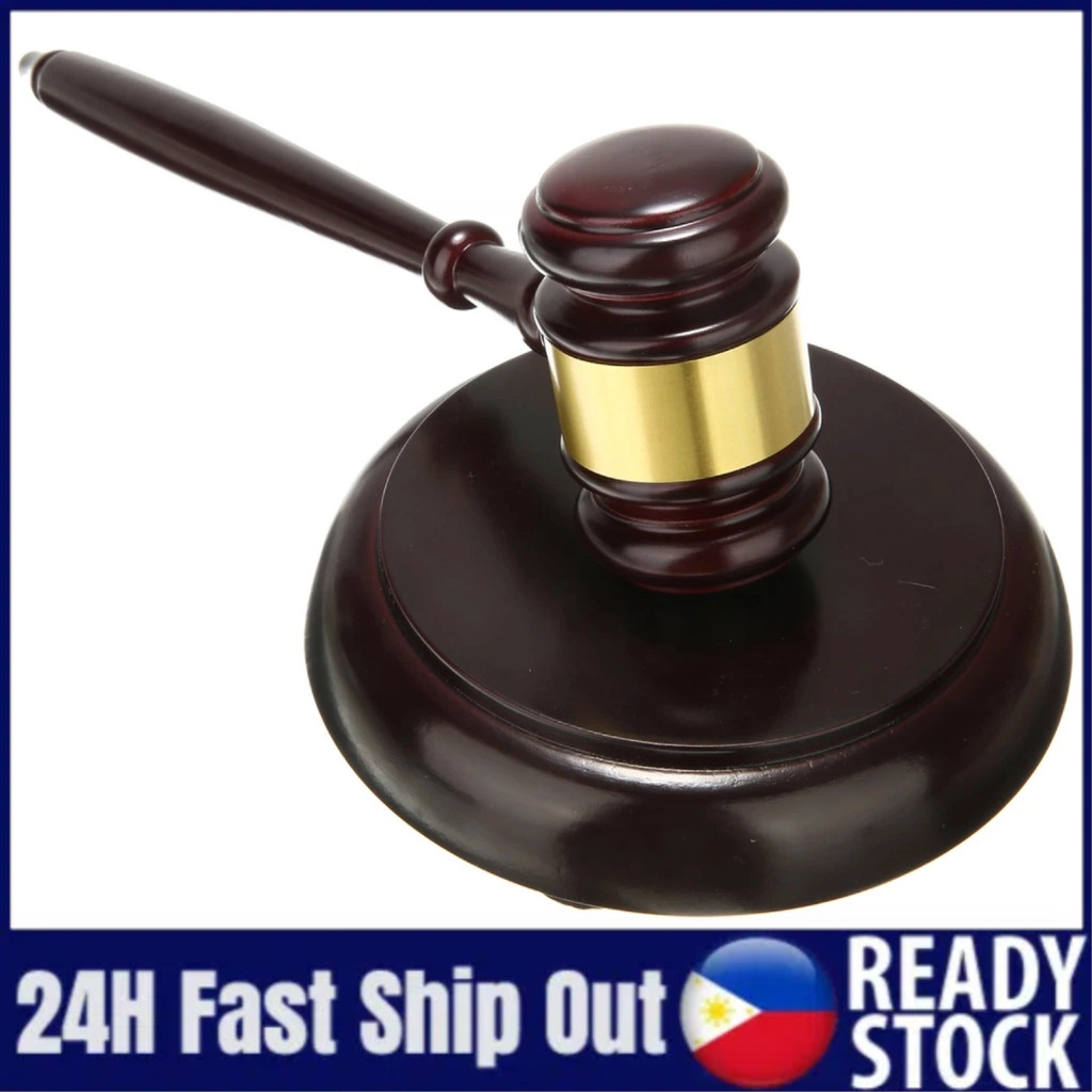 [Local Stock] 1 Set Judge's Gavel Judge's Hammers Auction Hammer with ...